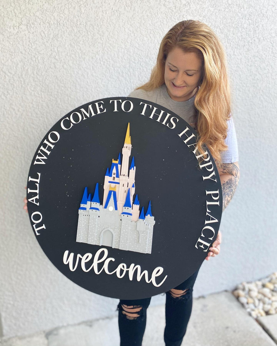 Welcome Castle Sign – 27willowlane
