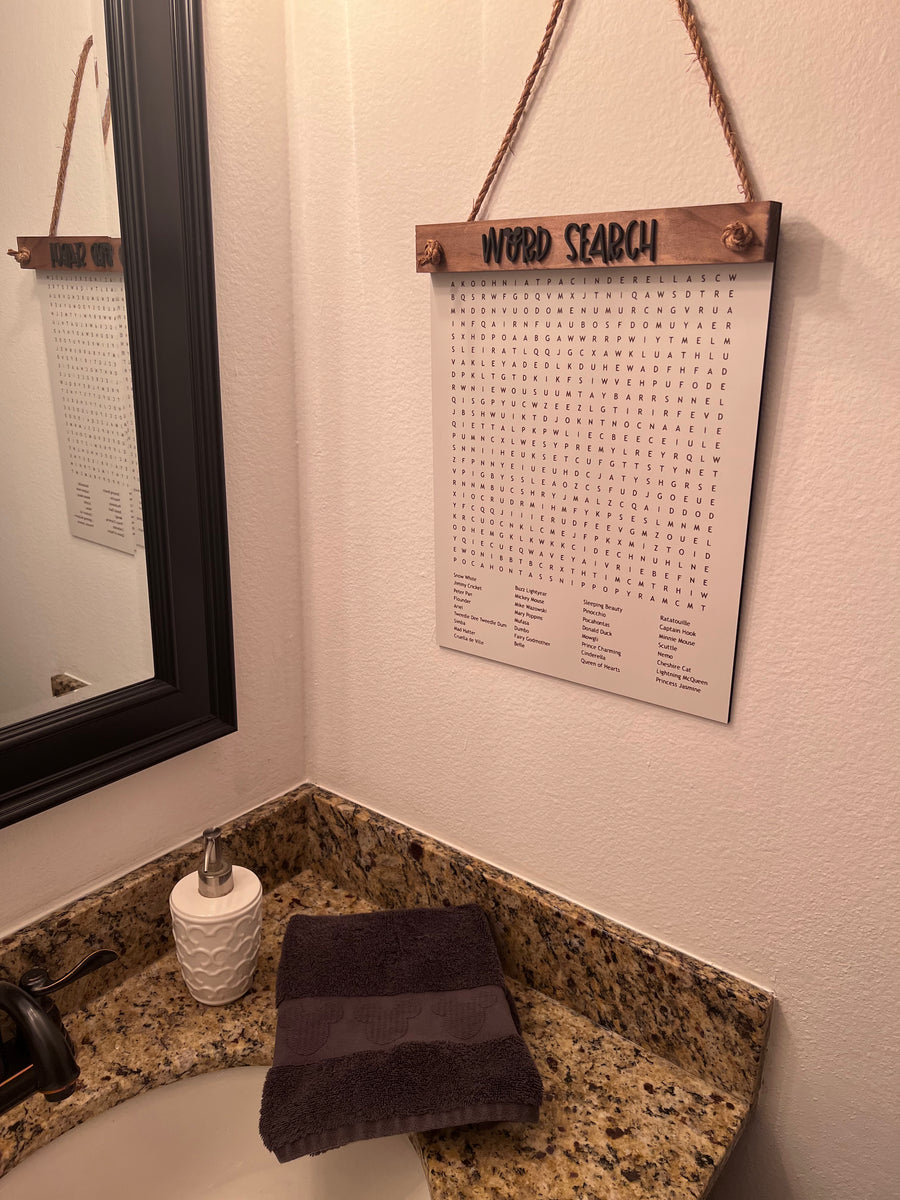 Word Search Sign – 27willowlane